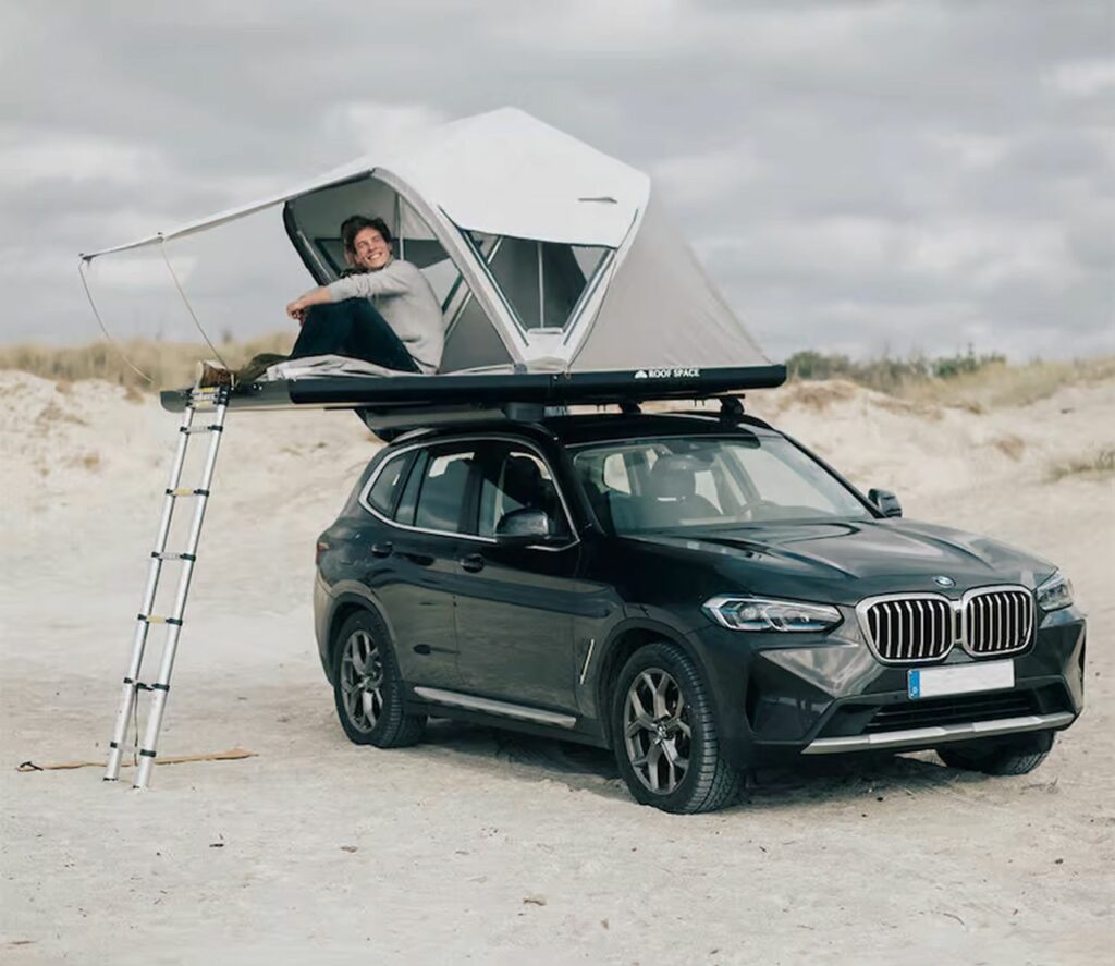 The Roof Space One Rooftop Car Tent Can Set Up in 60 Seconds