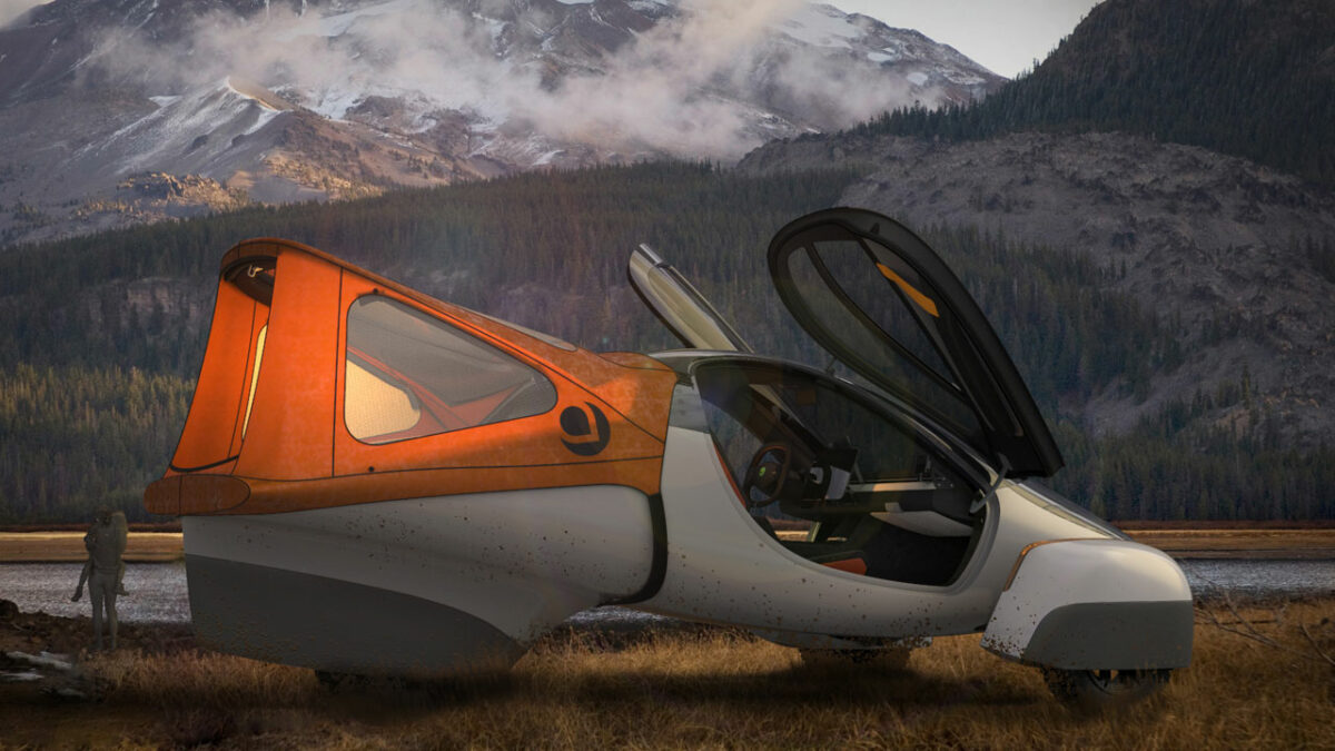 This Solar Charging Vehicle Incorporates a Camping Tent