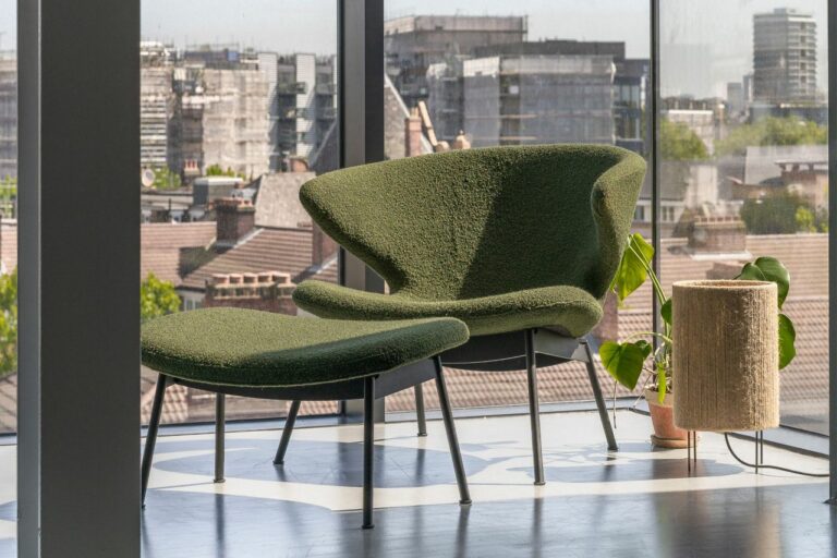 Ella Chair Embraces You with Wings on its Back