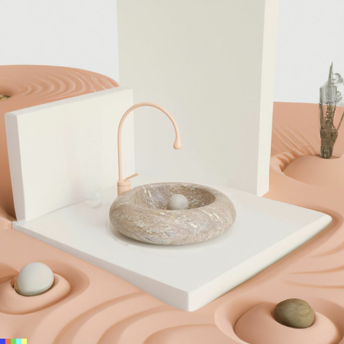 This Marble Plug Rolls on Your Sink and Spins Over Your Mind