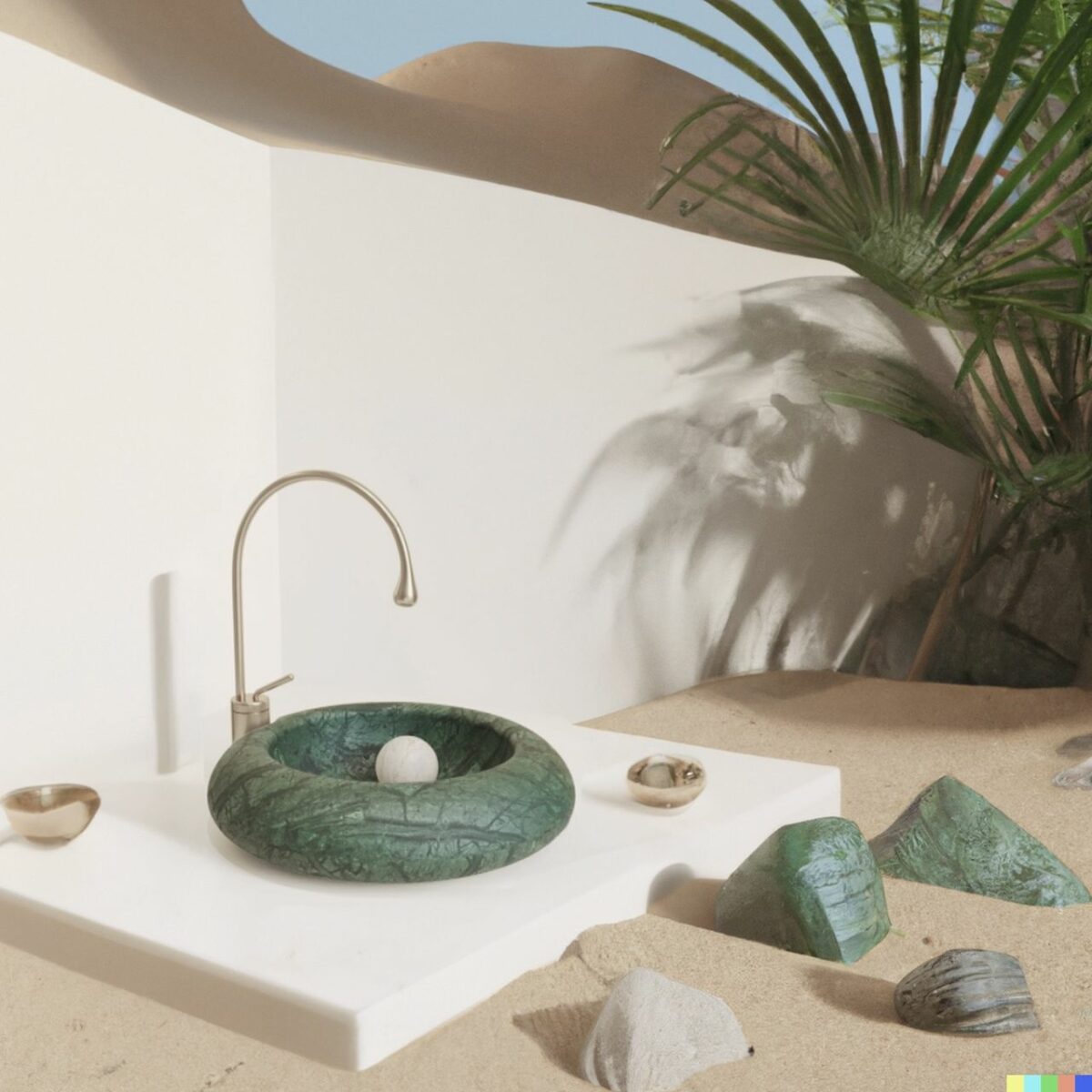 This Marble Plug Rolls on Your Sink and Spins Over Your Mind