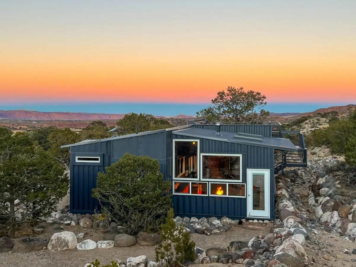 This Shipping Container Home Lies Just Below The Capitol Reef