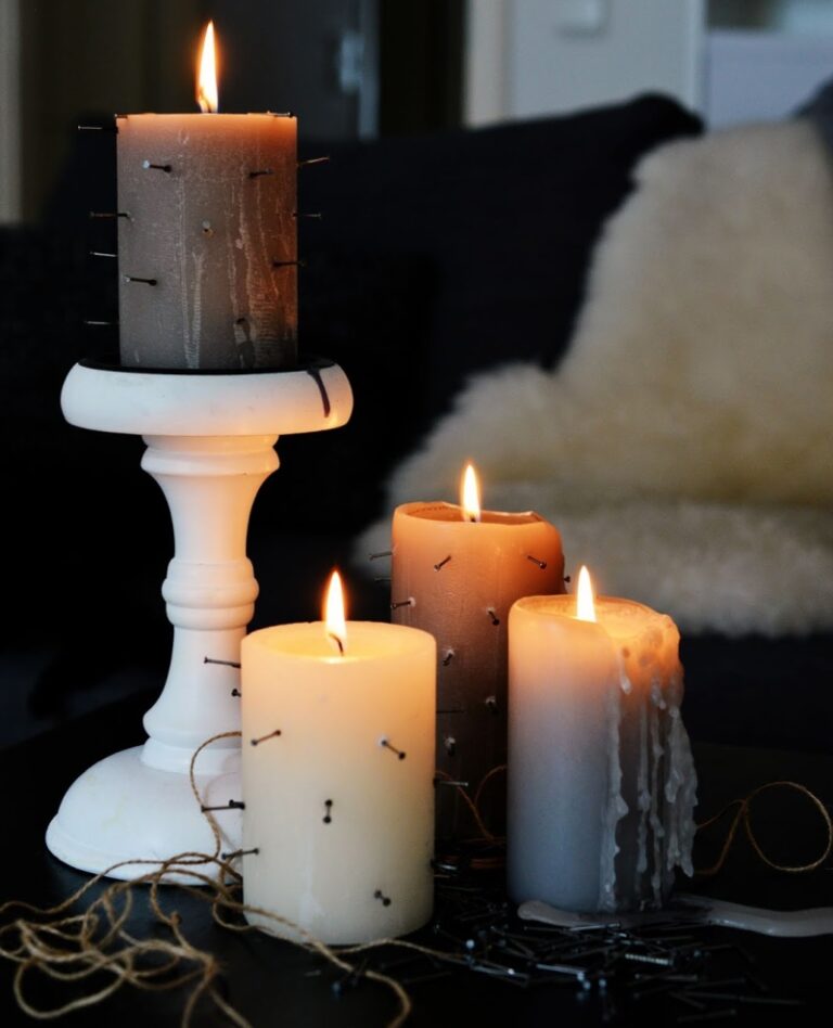 11 DIY Halloween Candles That'll Spook Your Home