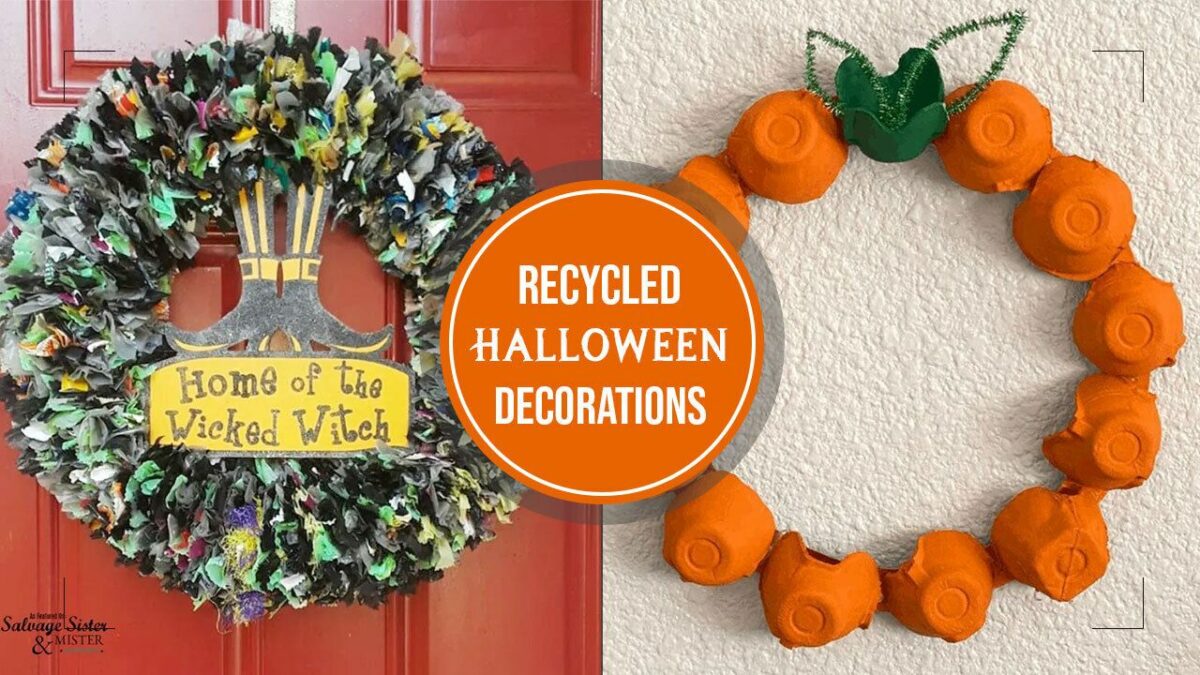 10 Recycled Halloween Decorations and Crafts