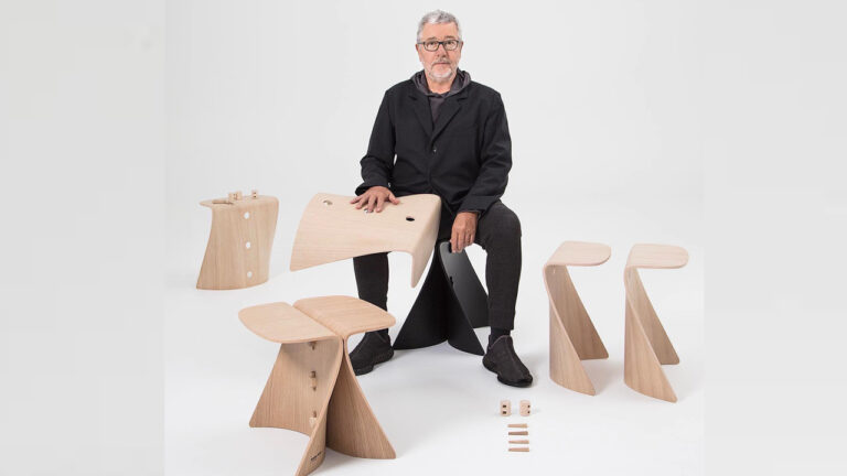 Alla Occasional Table is an Imitation of Sori Yanagi Butterfly Stool
