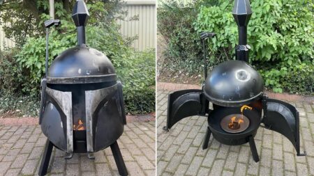 Burned By Design's Latest Wood Burner is a Hot Boba Fett Helmet