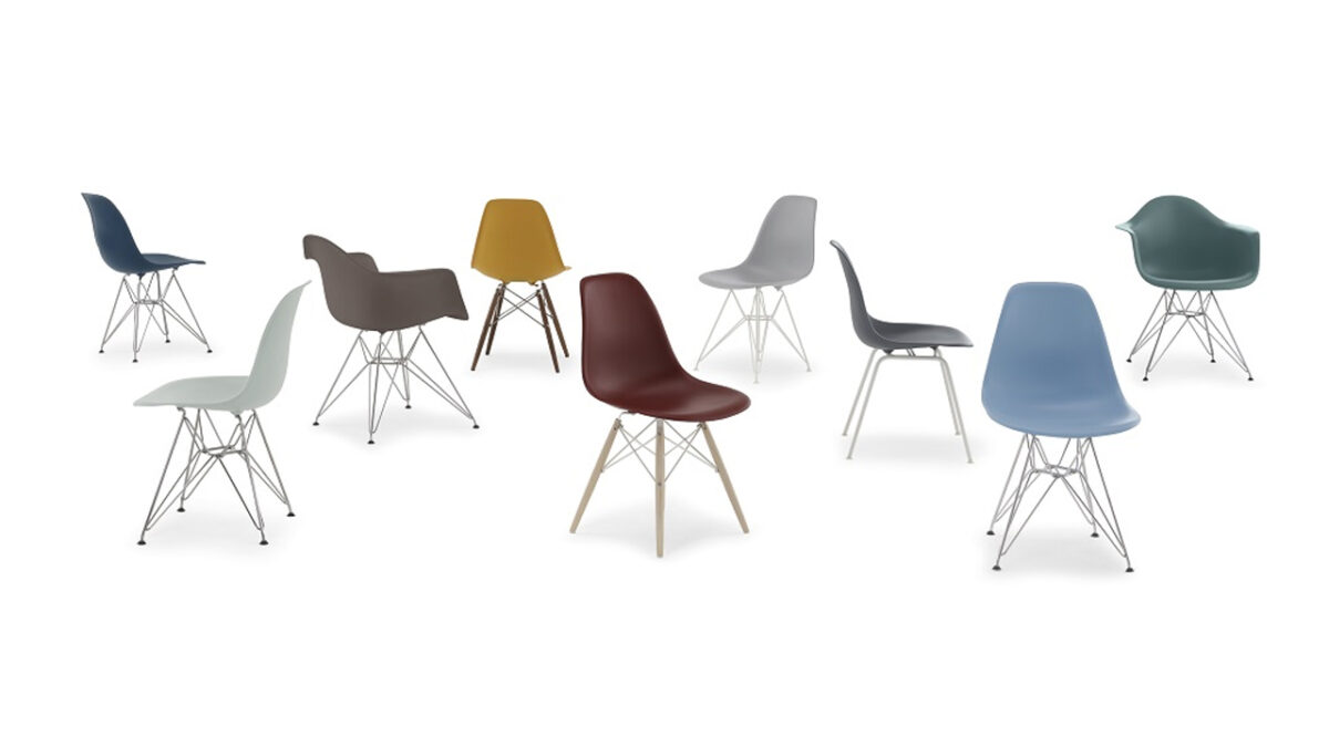 Eames Shell Chair is Now Made of 100-Percent Recycled Plastic
