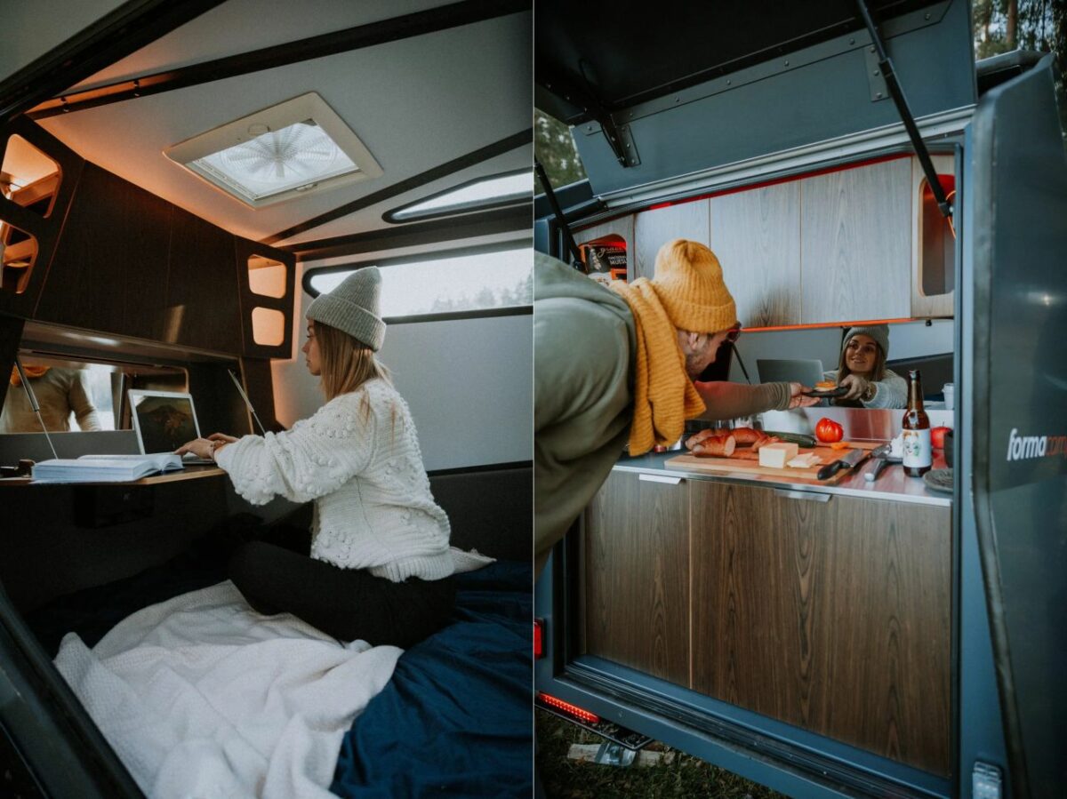 Forma Campers' Squaredrop Trailer Boast a Spacious Interior