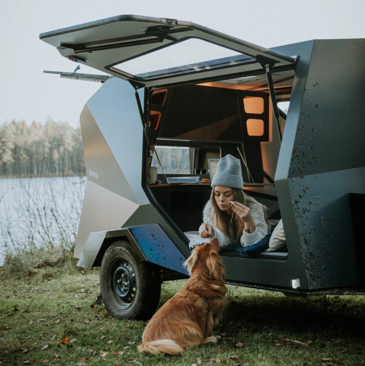 Forma Campers' Squaredrop Trailer Boast a Spacious Interior