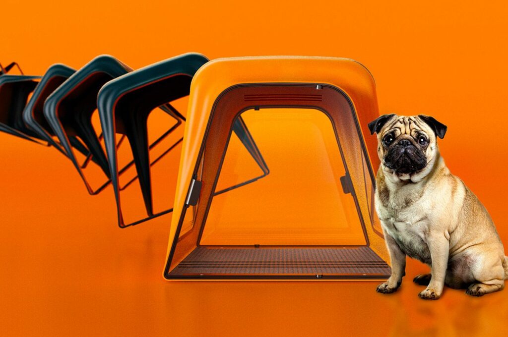 This Stylish and Minimal Stool Doubles as Pet House