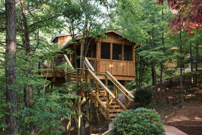 Pete Nelson Builds Mountain-View Treehouses in Tennessee
