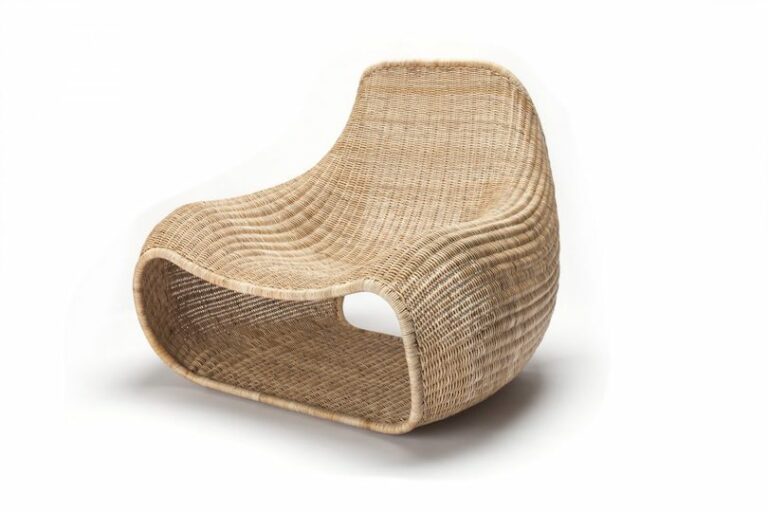 Snug Rattan Lounge Chair Draws Inspiration From A Beanbag