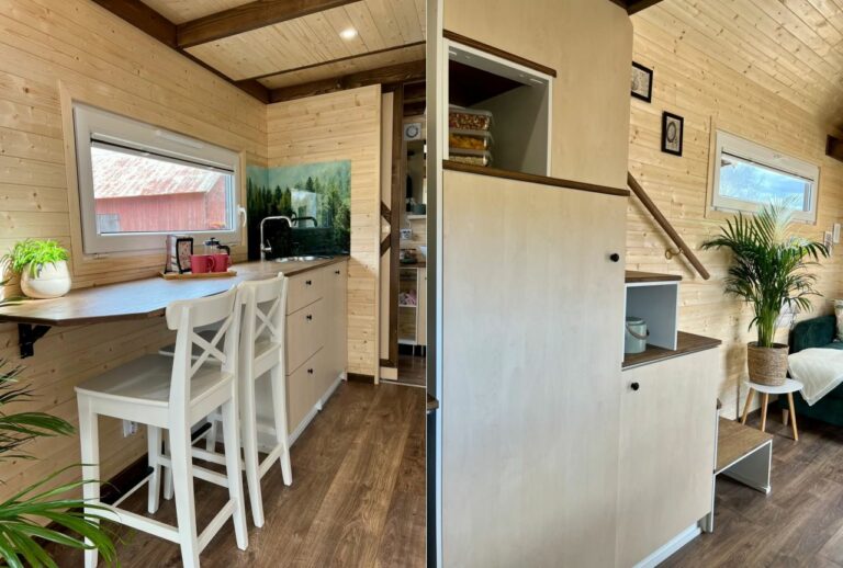 Sunshine Tiny House has Swedish Roots, Cozy and Lighted Interior