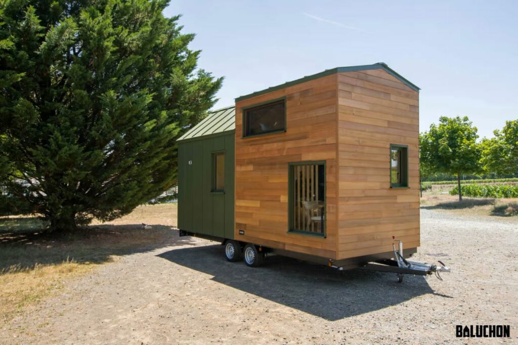 Baluchon Builds Tiny House With Office Under The Stairs