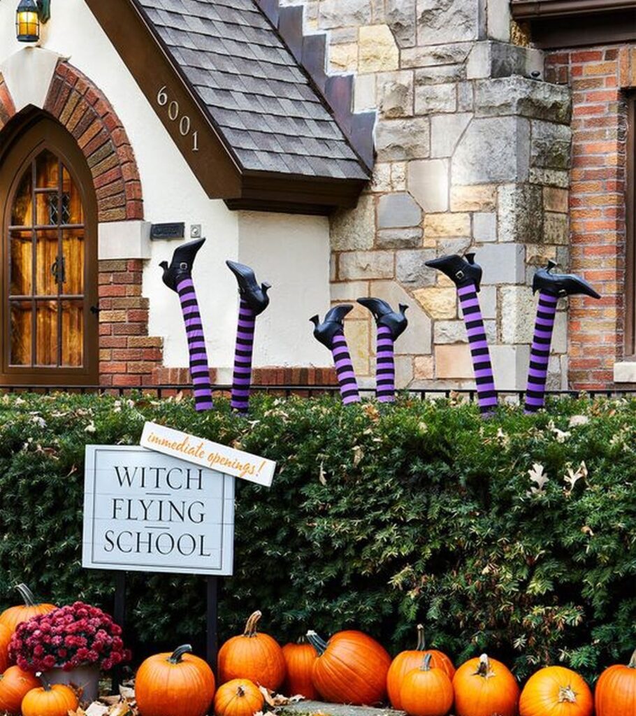Crashing Witch Decoration Ideas That'll Elicit Laughs on Halloween