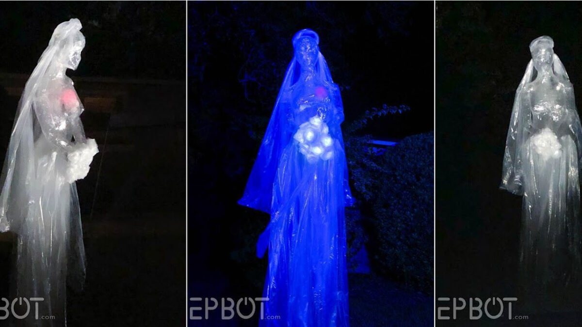 DIY Ghost Bride Made of Packing Tapes is Spooky as Hell