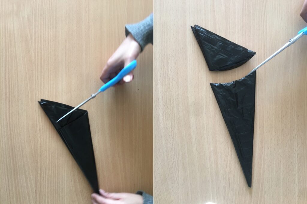 How to Make Spider Web Out of Garbage Bag