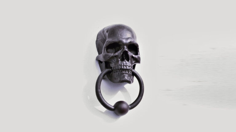 Halloween Door Knockers to Scare Trick-or-Treaters Away