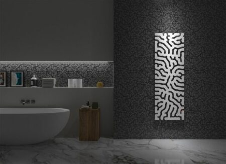 Coral Electric Radiator Introduces Stunning Patterns to Bathroom