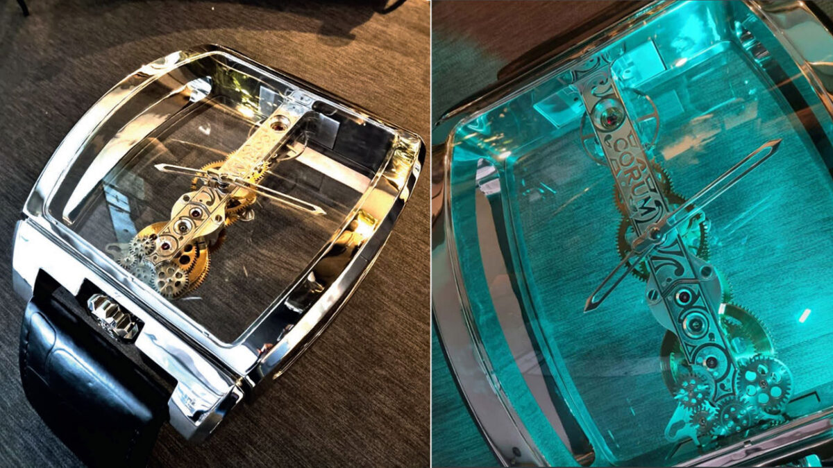 Golden Bridge Coffee Table is Functional Corum Watch Replica