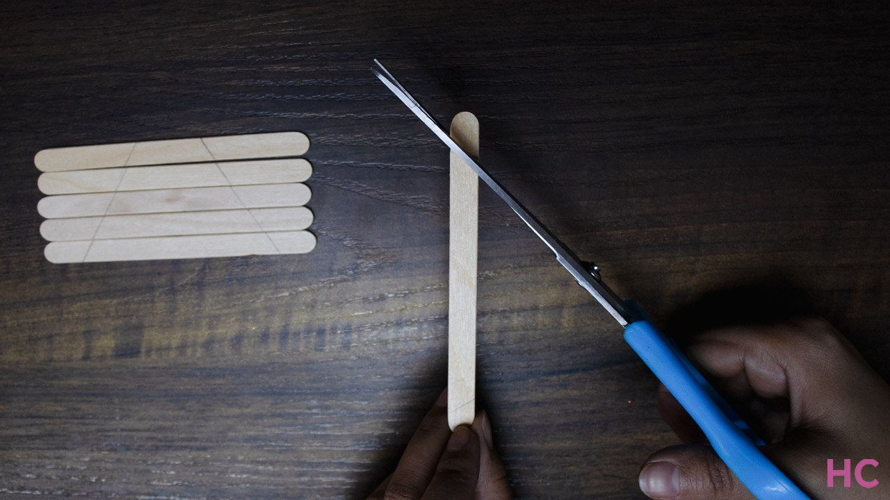Easy Tree Shaped Popsicle Stick Christmas Ornaments