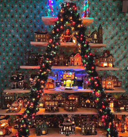 20+ Christmas Village Tree Display Ideas Worth Your Home Décor