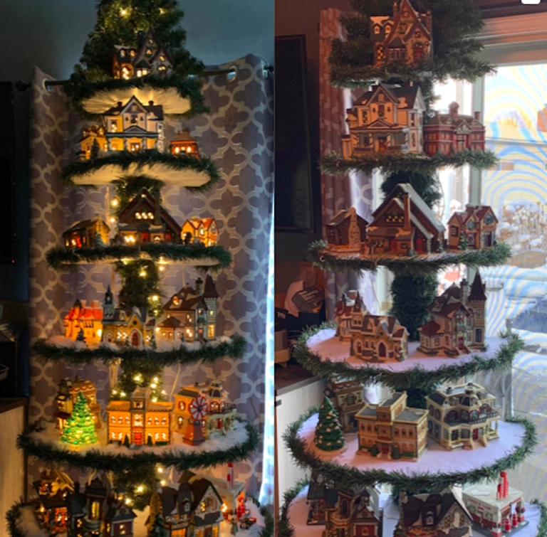 25 Christmas Village Tree Display Ideas Worth Your Home Décor