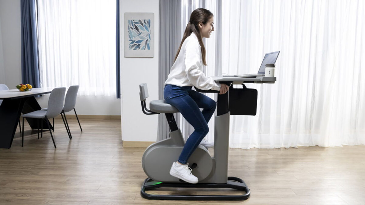 Pedal the Acer eKinekt Bike Desk to Charge Laptop as You Work