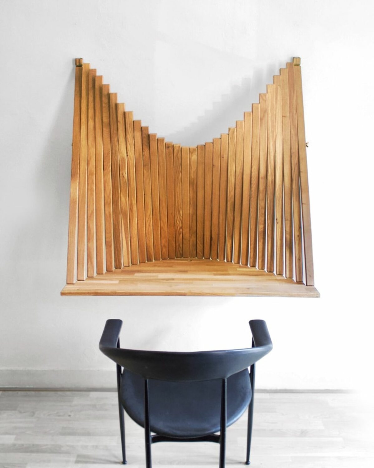 Flow Wall Desk Transforms From Wall Art to Workstation Instantly