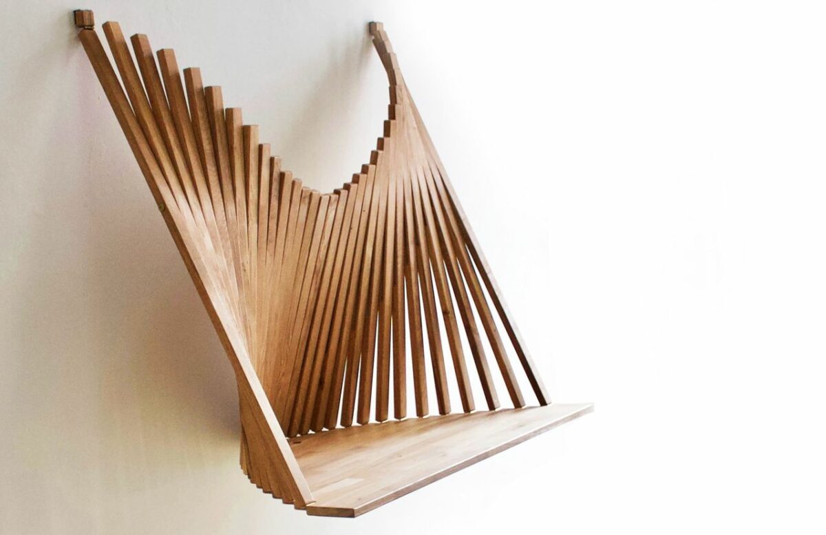 Flow Wall Desk Transforms From Wall Art to Workstation Instantly