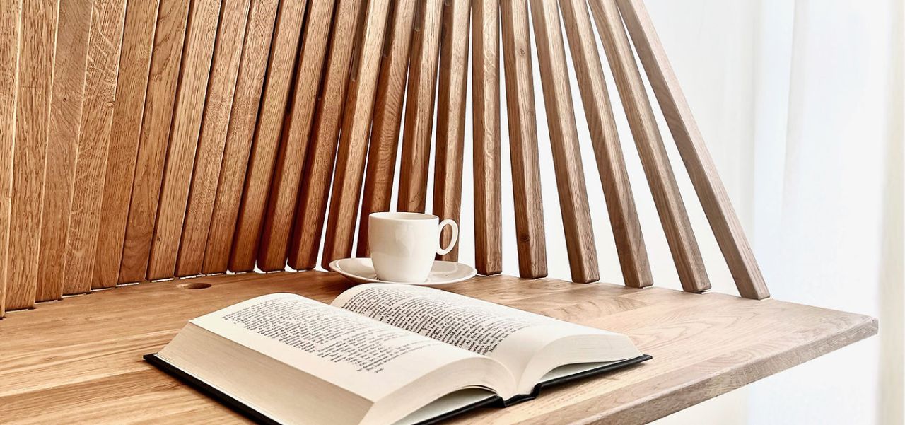 Flow Wall Desk Transforms From Wall Art to Workstation Instantly