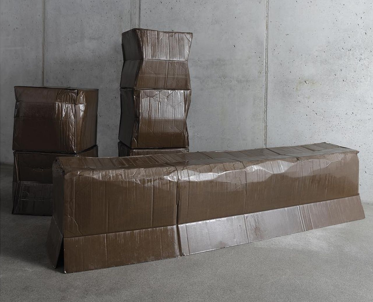 Karton Furniture Collection Resembles Uncanny Artwork