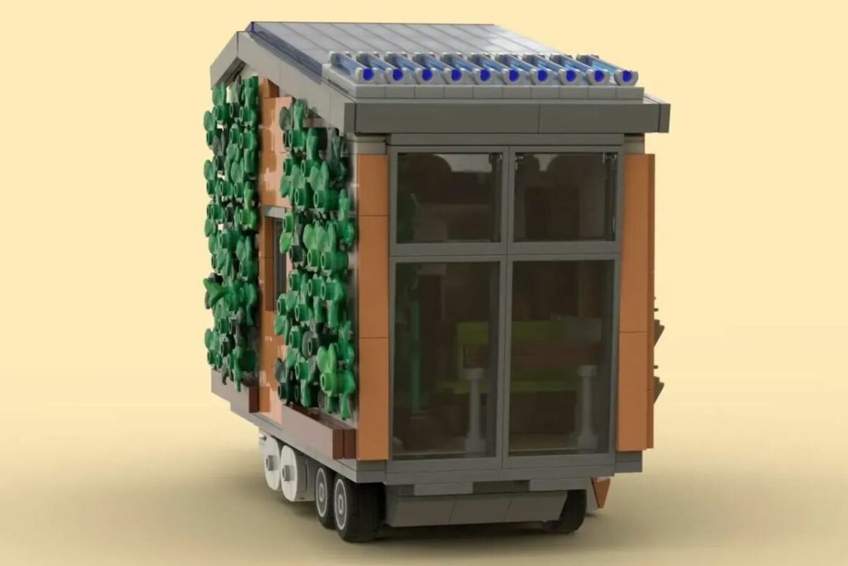 Off-Grid LEGO Tiny House on Wheels is Impressively Detailed