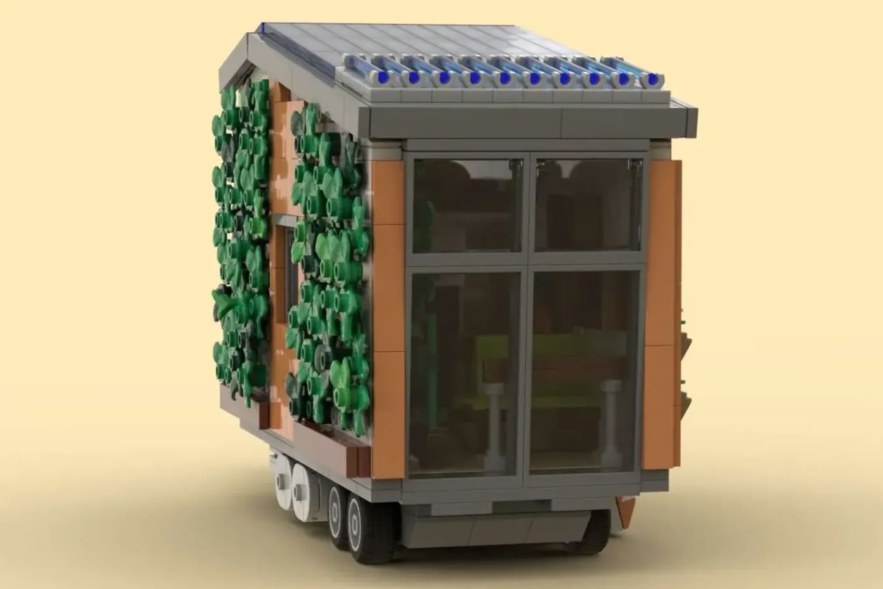 Off-Grid LEGO Tiny House on Wheels is Impressively Detailed