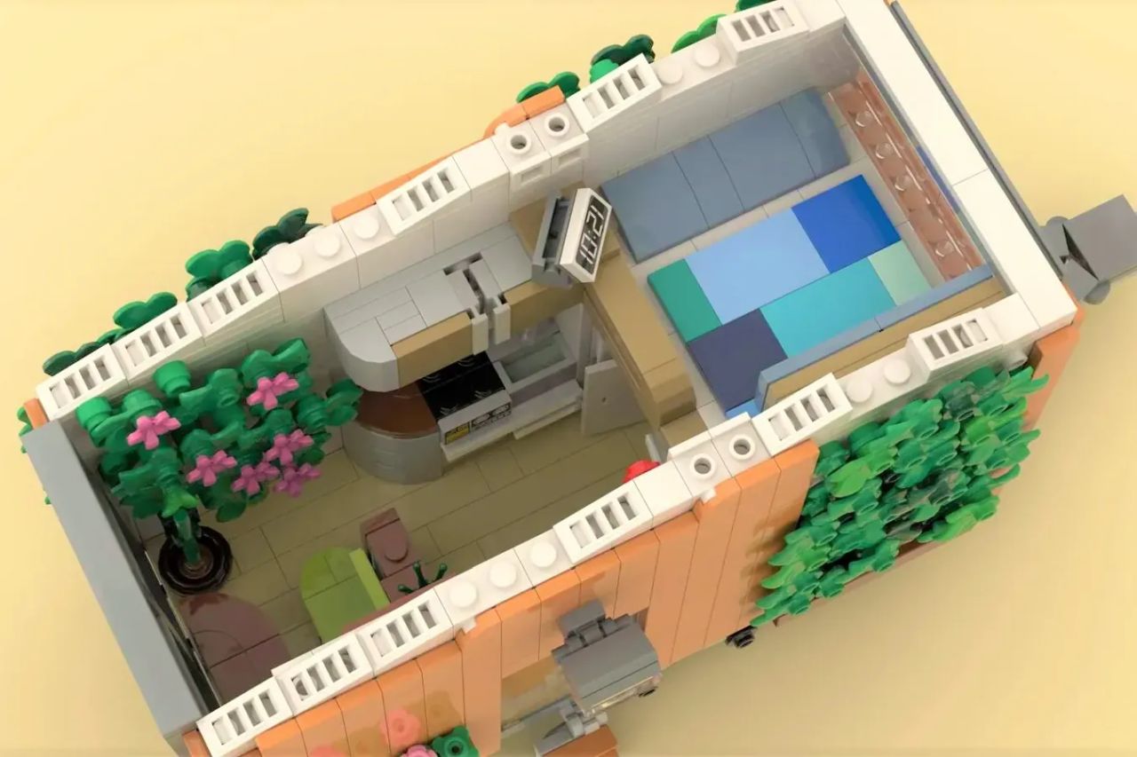Off-Grid LEGO Tiny House on Wheels is Impressively Detailed