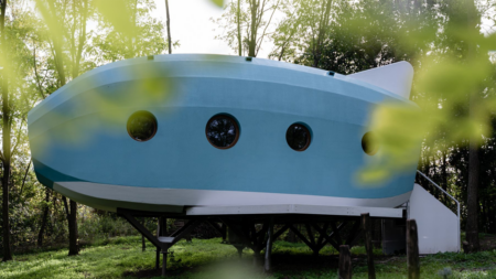 Hello Wood Designs Airplane-Shaped Jet House for Teenage Client