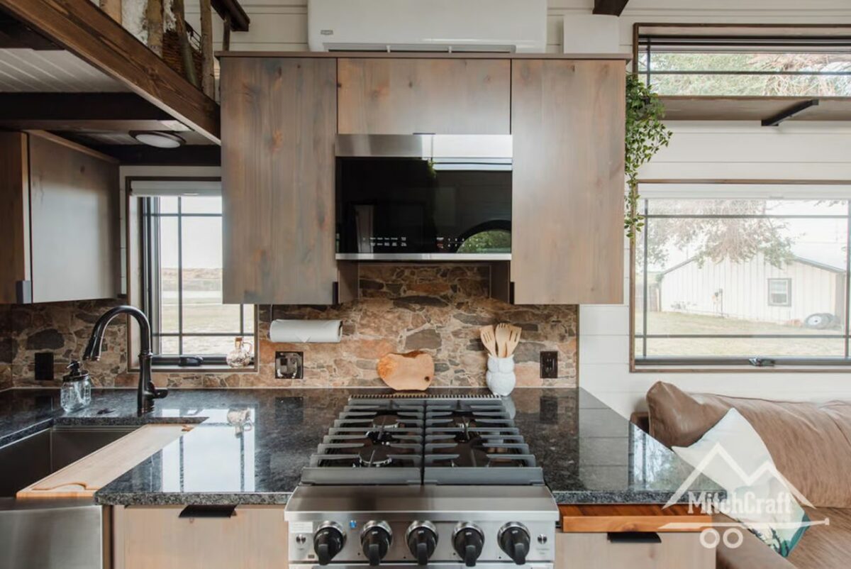 Lisa's 30 x 10 Tiny Home with Balcony is Spaciously Beautiful