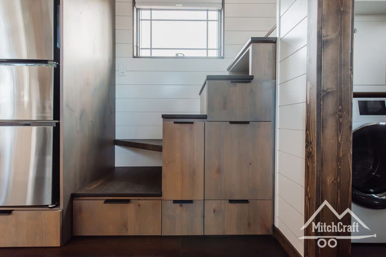 Lisa's 30 x 10 Tiny Home with Balcony is Spaciously Beautiful