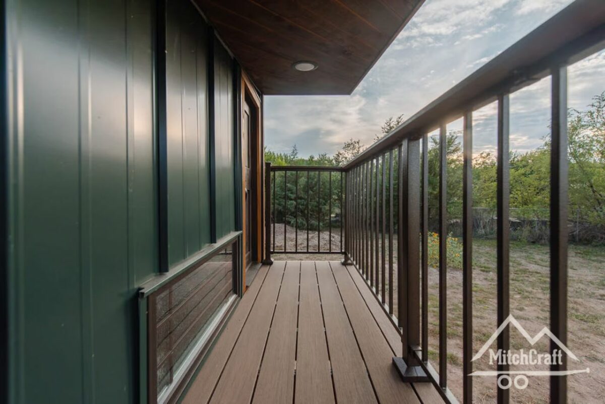 Lisa's 30 x 10 Tiny Home with Balcony is Spaciously Beautiful