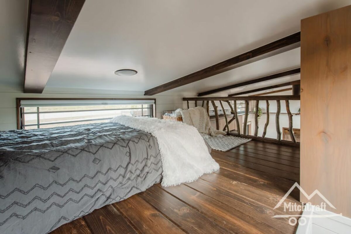 Lisa's 30 x 10 Tiny Home with Balcony is Spaciously Beautiful