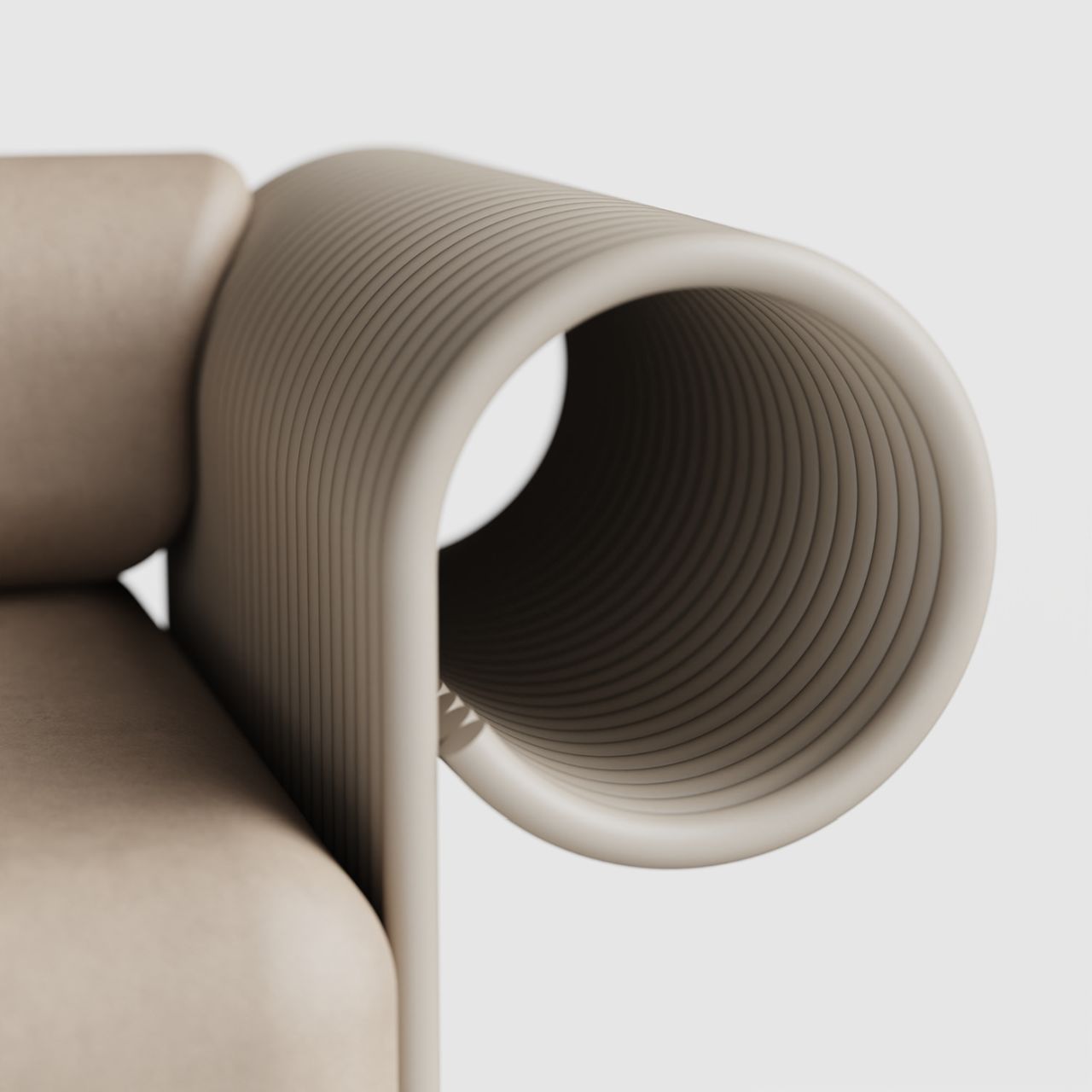 Multifunctional Sofa with Cat Tunnels is Playful and Modern