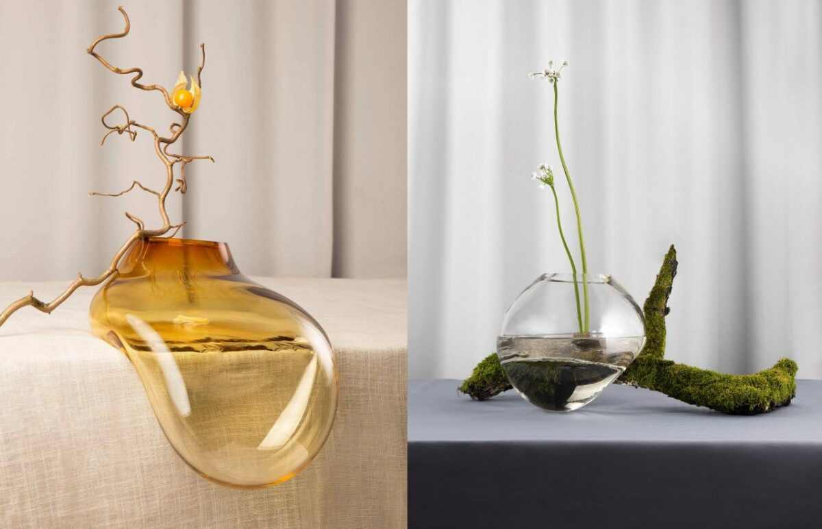 Hand-Crafted Gutta Vases by NOOM Mimic Fluidity of Water