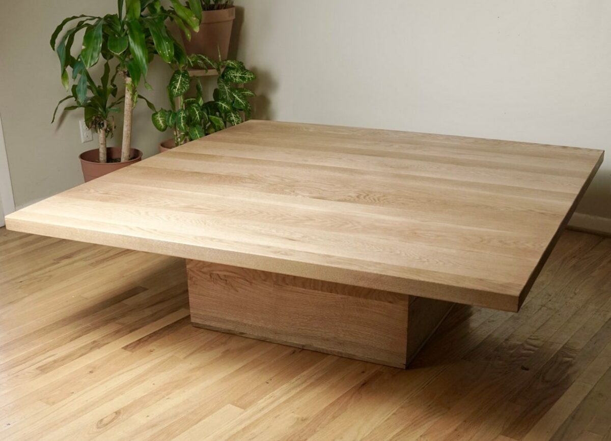 This Modern Square Coffee Table Boasts Scandinavian Simplicity