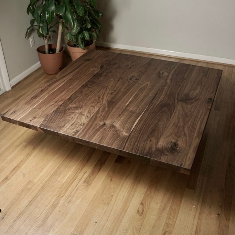 This Modern Square Coffee Table Boasts Scandinavian Simplicity