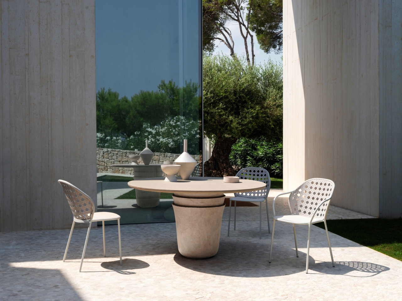 Nendo Kasane Clay Table Draws Inspiration from Stacked Cups