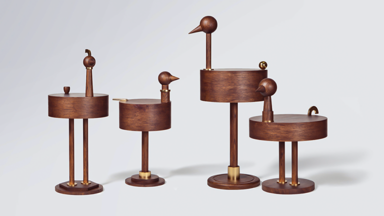 Rara Avis Side Table is a Fusion Art and Design