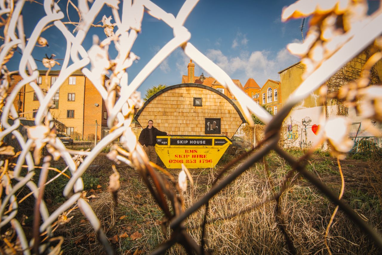 London Artist Turns a Dumpster Into Dream Home