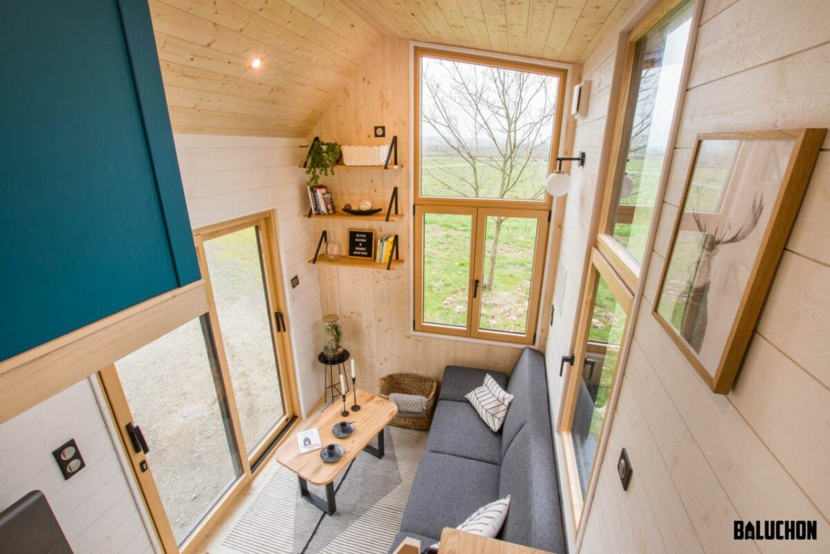 Kejadenn Tiny House has Two Bedrooms on the Same Loft