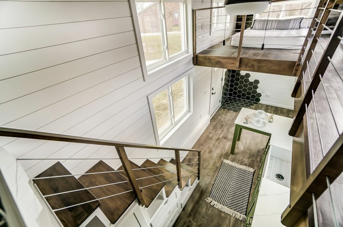 Bison House Features Twin Lofts Adjoined by Elevated Catwalk