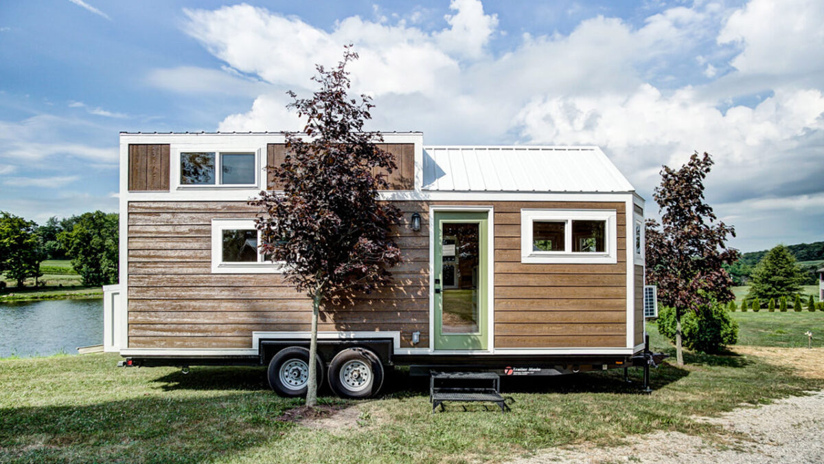 Clover Tiny House Has Elevated Living Room, Gourmet Kitchen